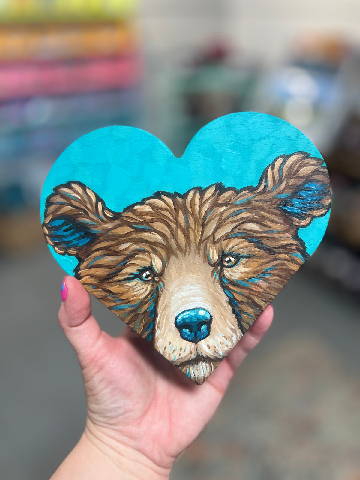 "Lil Sidekick" Bear Heart Original– Amanda Rose Warren LLC