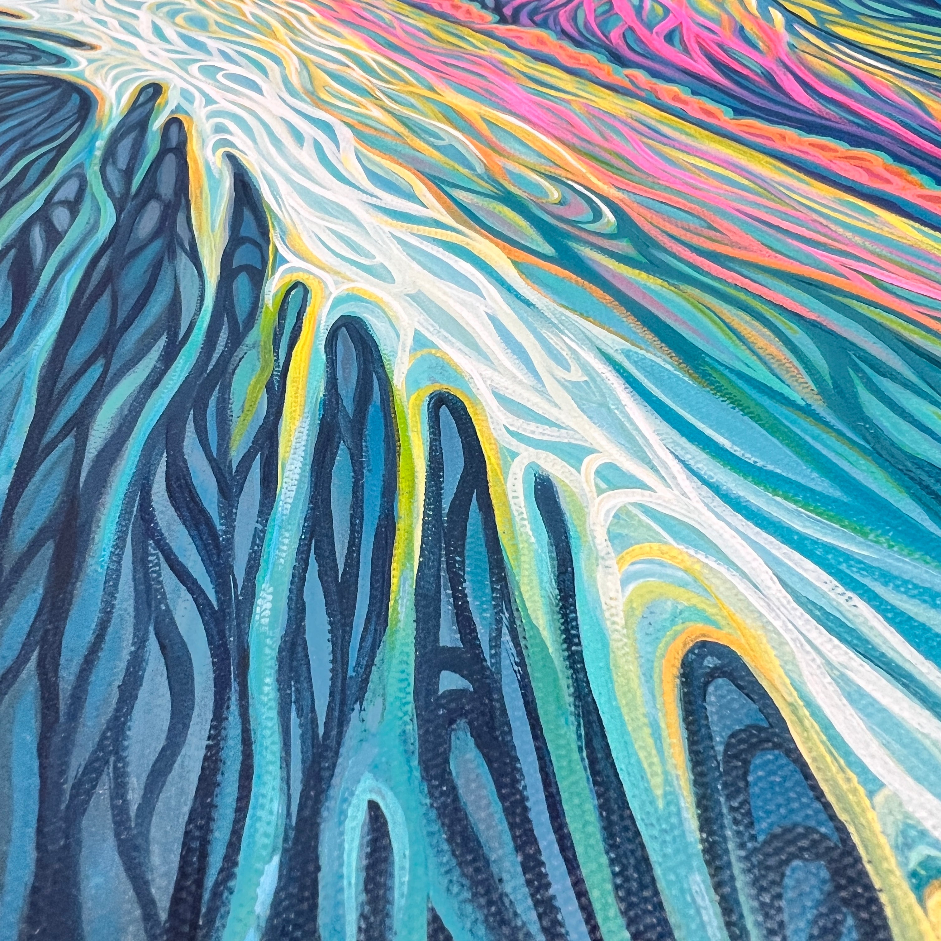 Stellar Vision, Mount Susitna Original Acrylic Painting– Amanda Rose ...