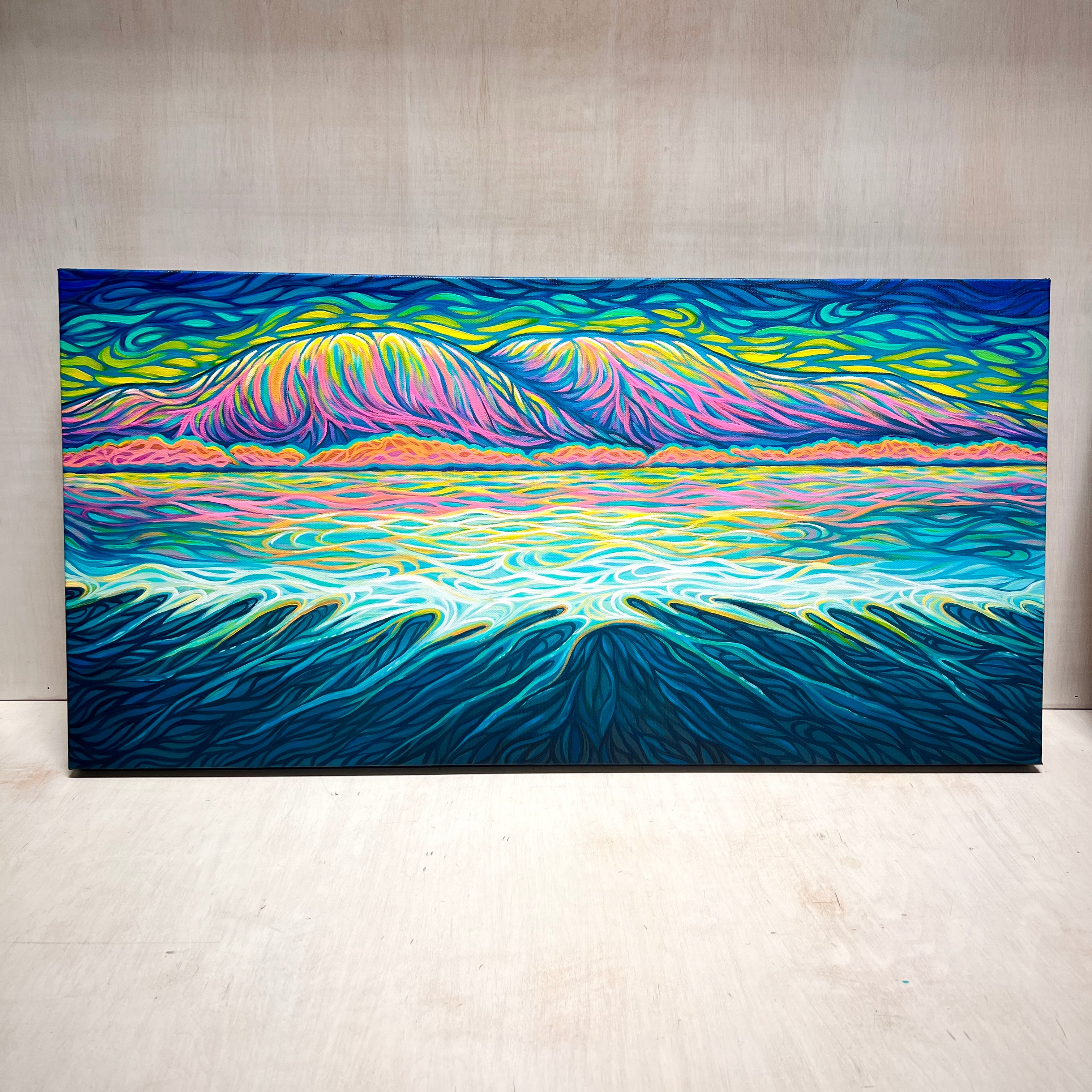 Stellar Vision, Mount Susitna Original Acrylic Painting– Amanda Rose ...