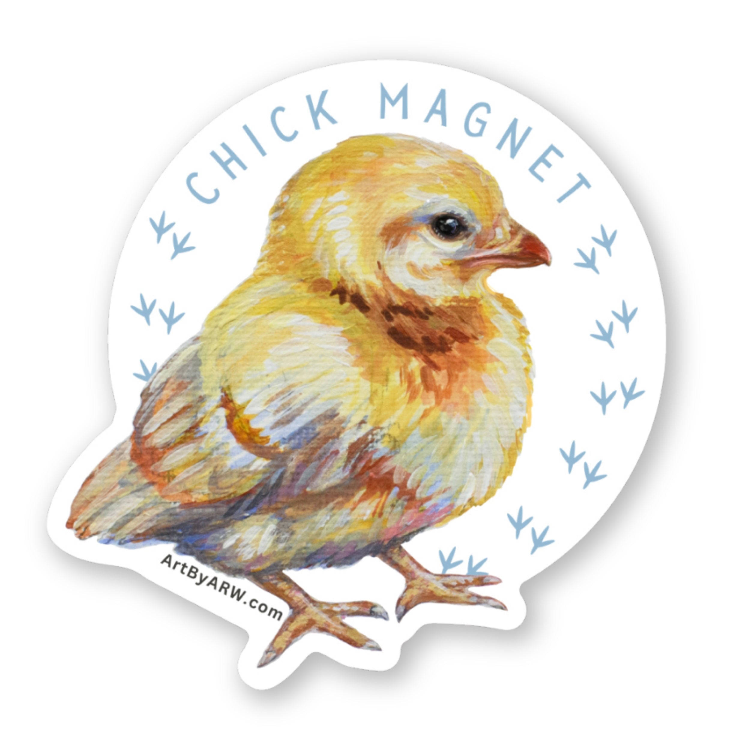 Chick Magnet Mini Waterproof Sticker| Amanda Rose Warren– Amanda Rose ...