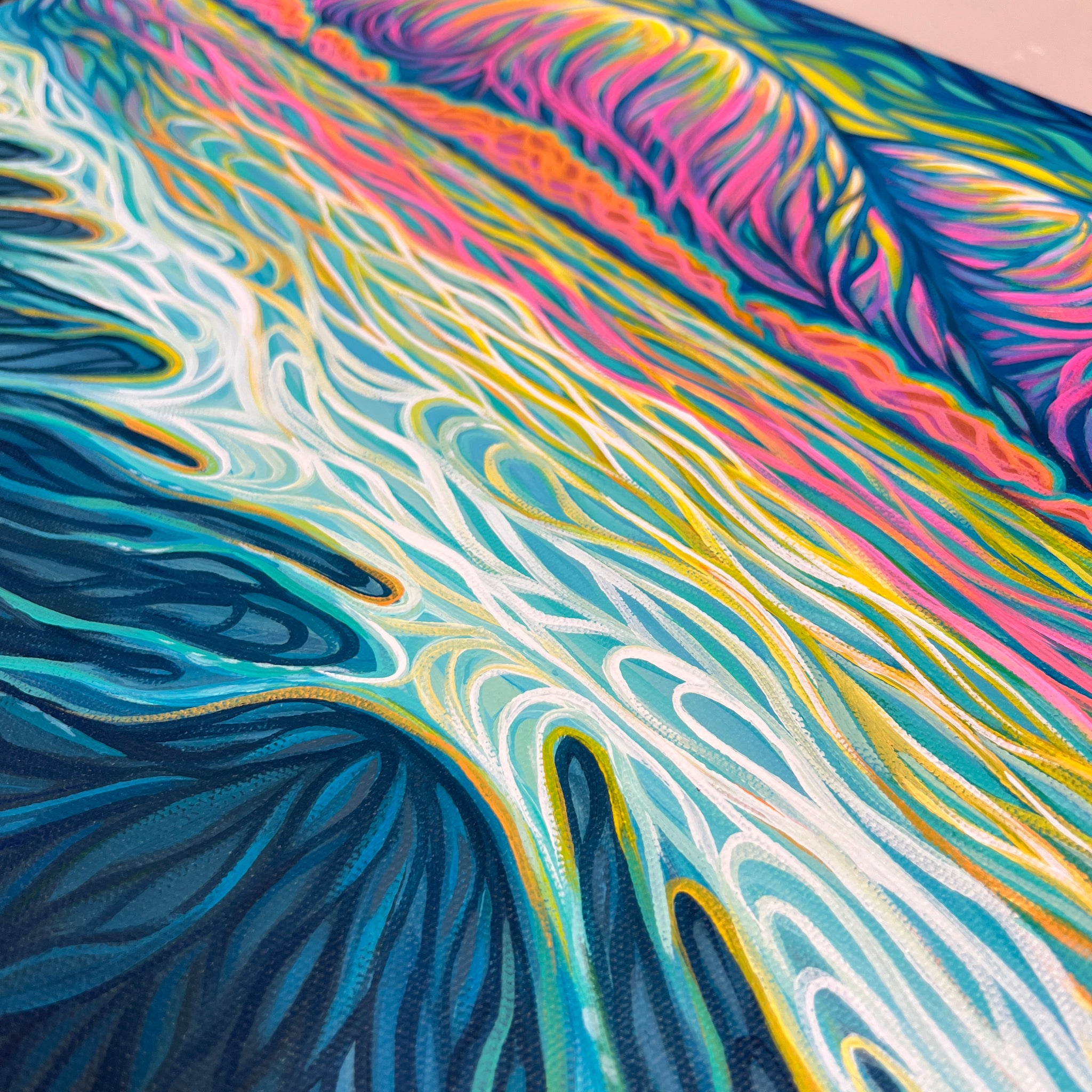 Stellar Vision, Mount Susitna Original Acrylic Painting– Amanda Rose ...