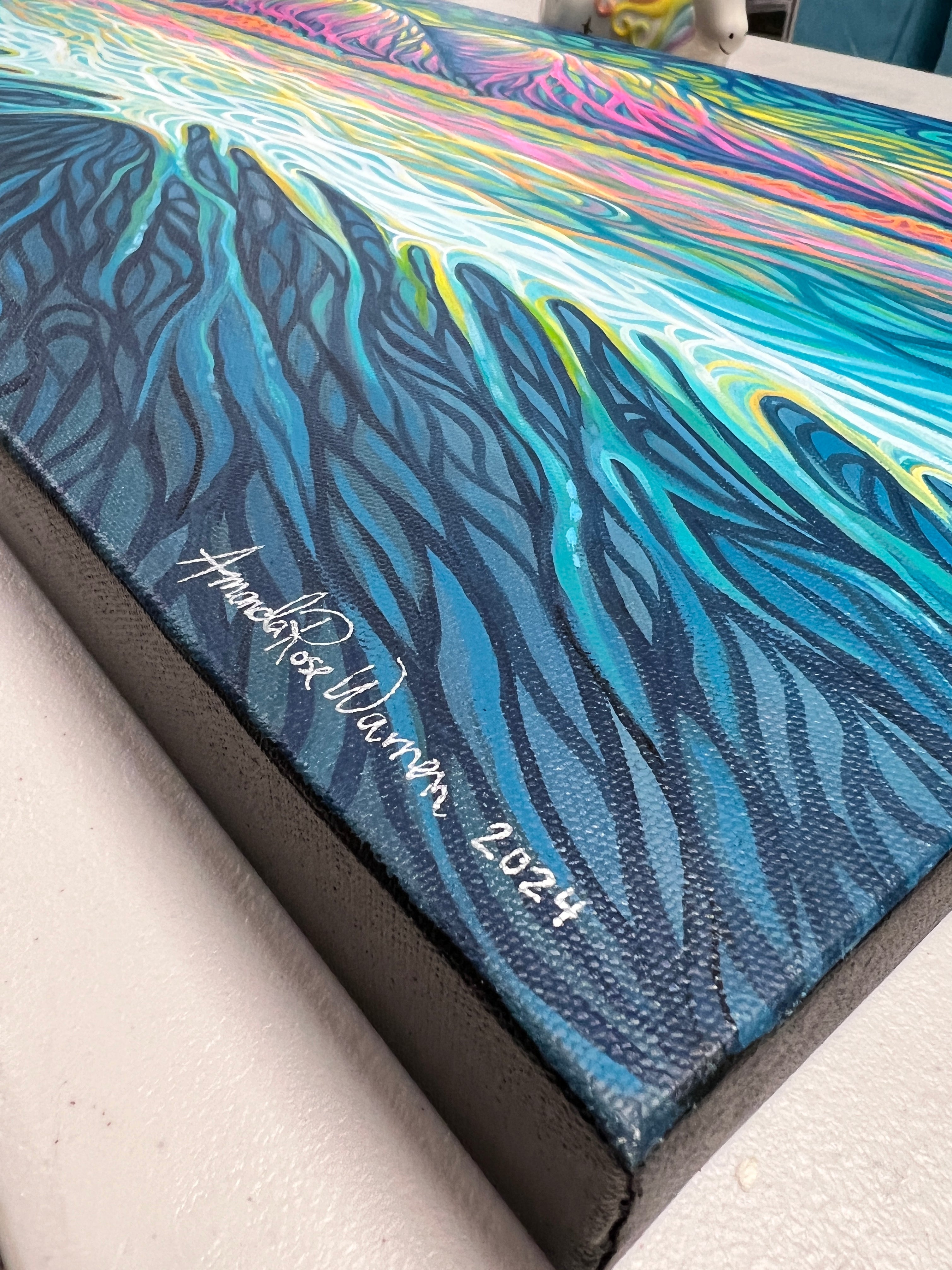 Stellar Vision, Mount Susitna Original Acrylic Painting– Amanda Rose ...