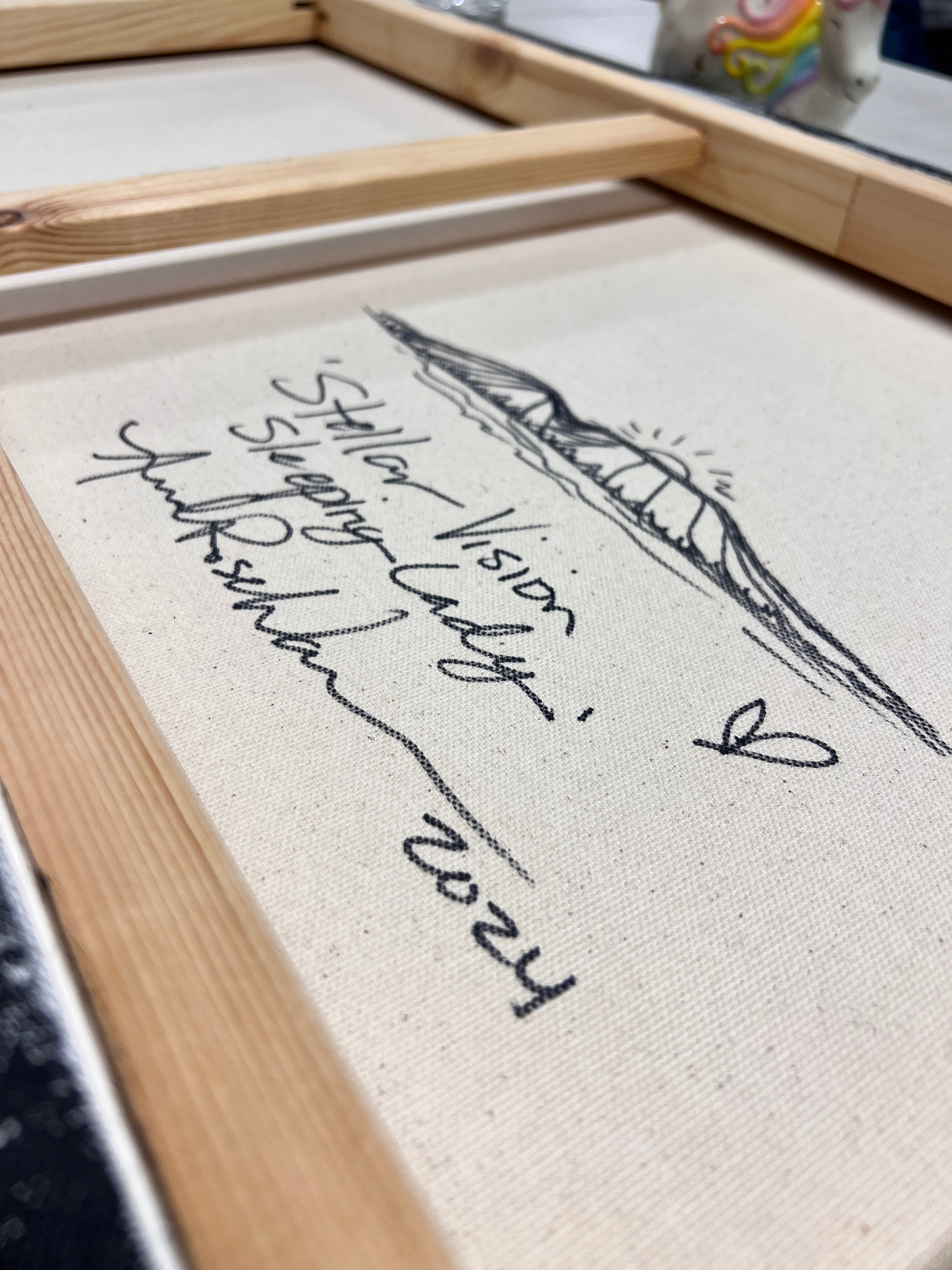 Stellar Vision, Mount Susitna Original Acrylic Painting– Amanda Rose ...