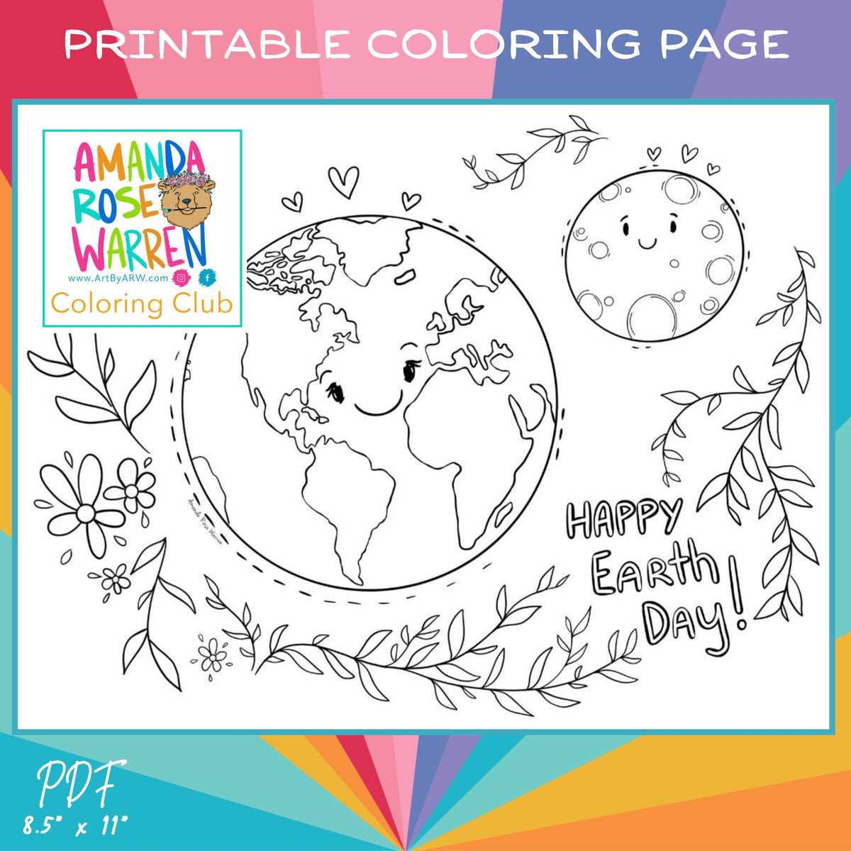 Printable Earth Day Coloring Pages [2025]