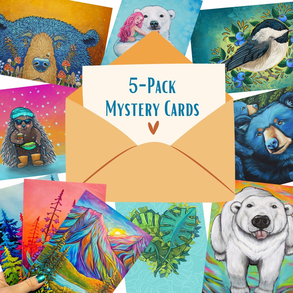 Mystery Card Pack- 5 Cards| Amanda Rose Warren– Amanda Rose Warren LLC