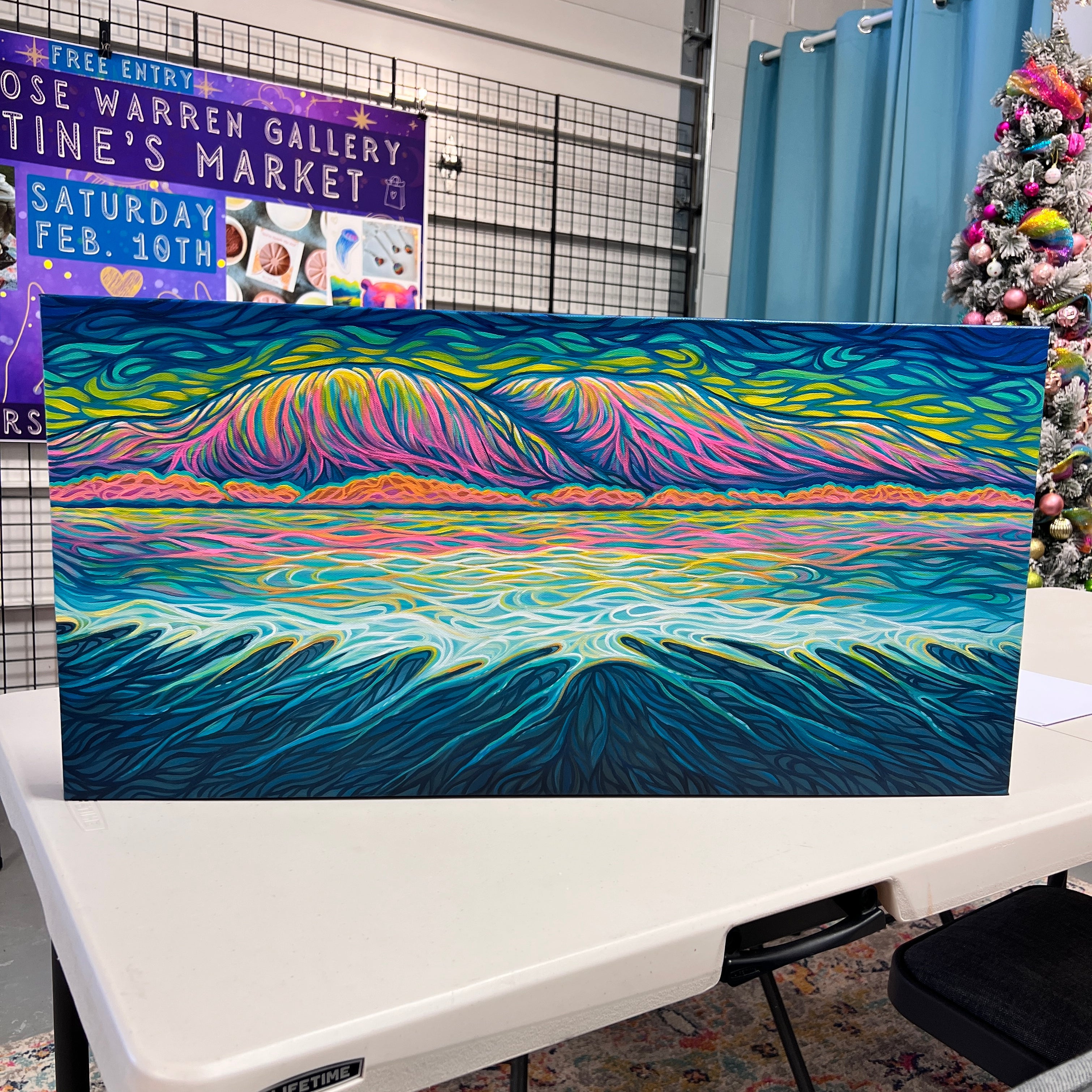 Stellar Vision, Mount Susitna Original Acrylic Painting– Amanda Rose ...