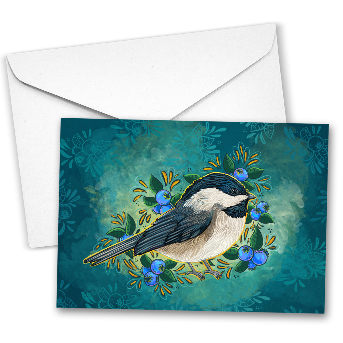 Chickadee Greeting Card| Amanda Rose Warren– Amanda Rose Warren LLC