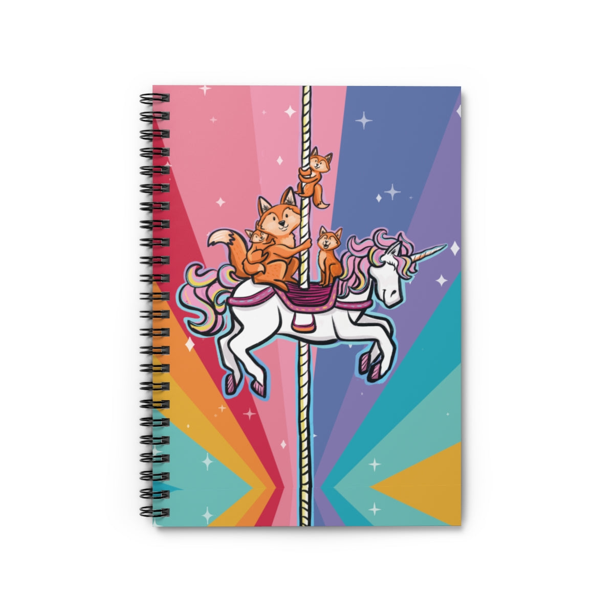 Fox Carousel Spiral Notebook– Amanda Rose Warren LLC