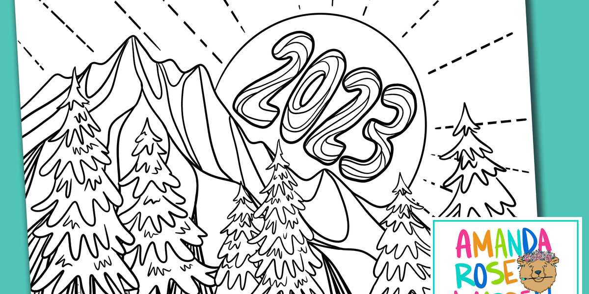 completed coloring pages january 2023