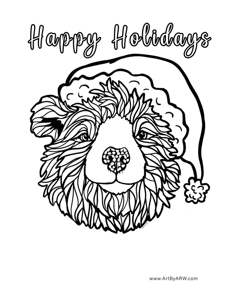 December Holiday Coloring Pages