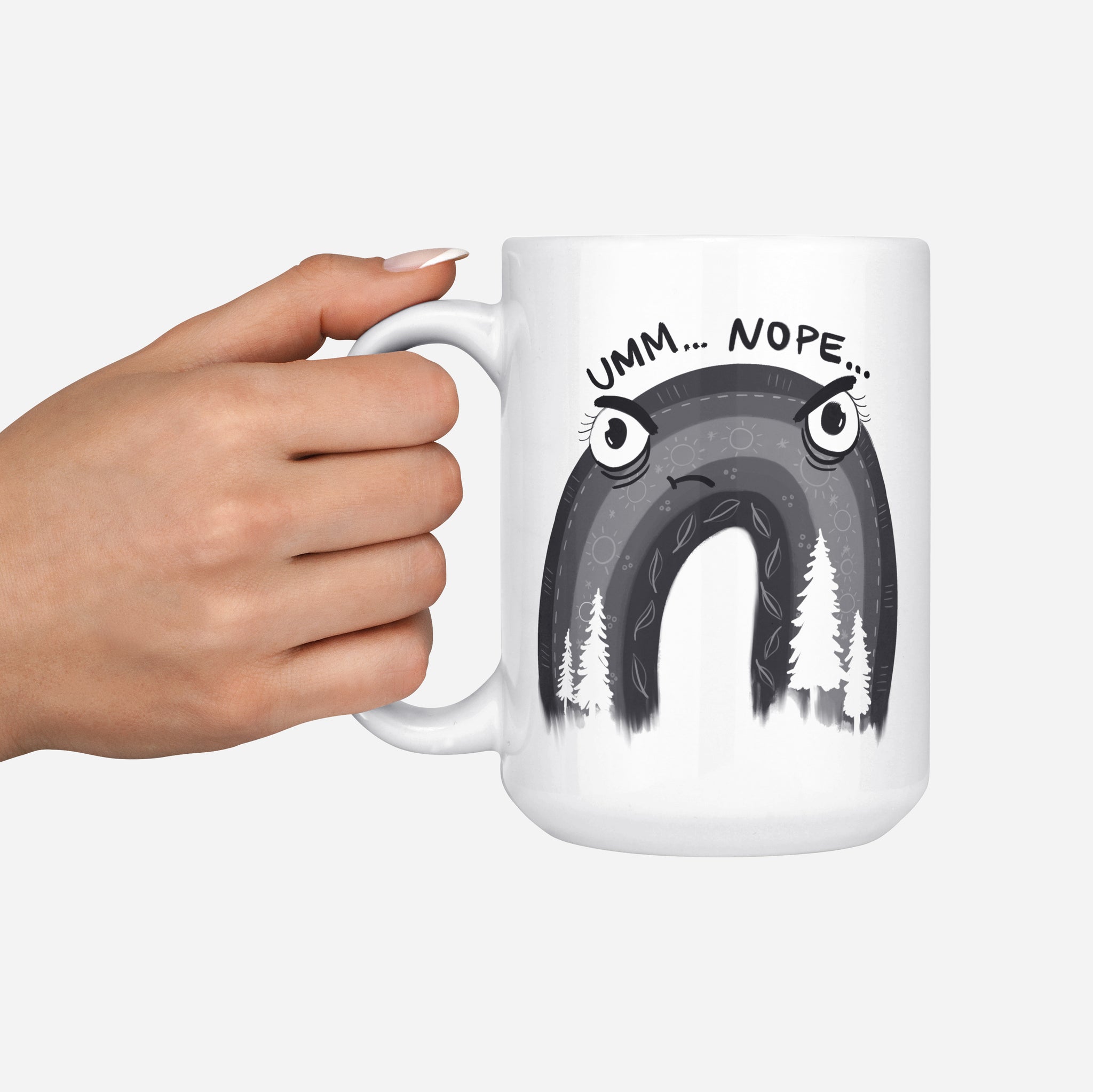 Rainbow(Umm Nope..Hello World!) Mug– Amanda Rose Warren LLC