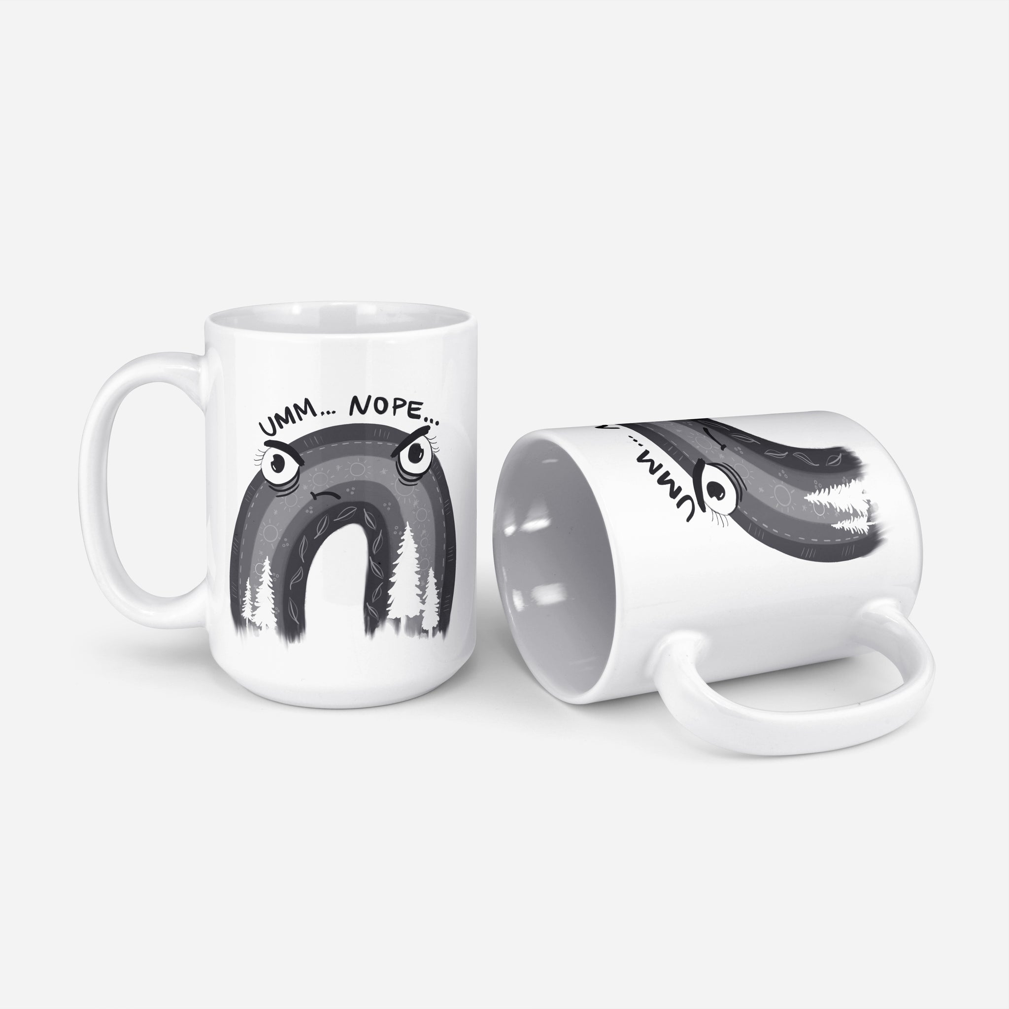 Rainbow(Umm Nope..Hello World!) Mug– Amanda Rose Warren LLC